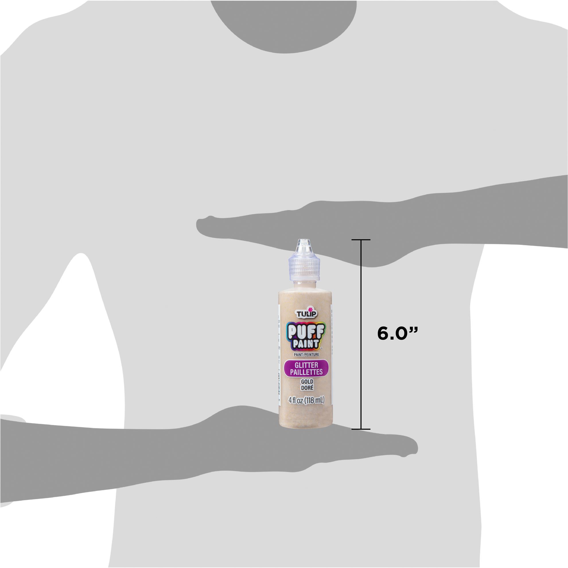 iLoveToCreate | Tulip Puff Paint Glitter Gold 4 fl. oz. 3 Pack